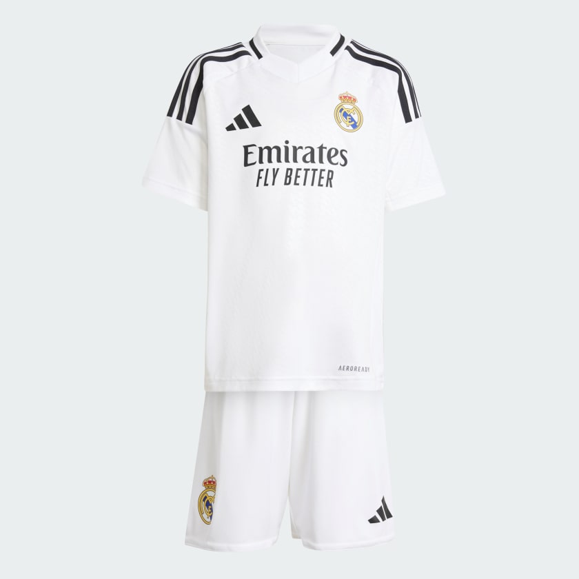 ADIDAS REAL MADRID 24/25 HOME MINI KIT KIDS - WHITE – bCODE - Your ...